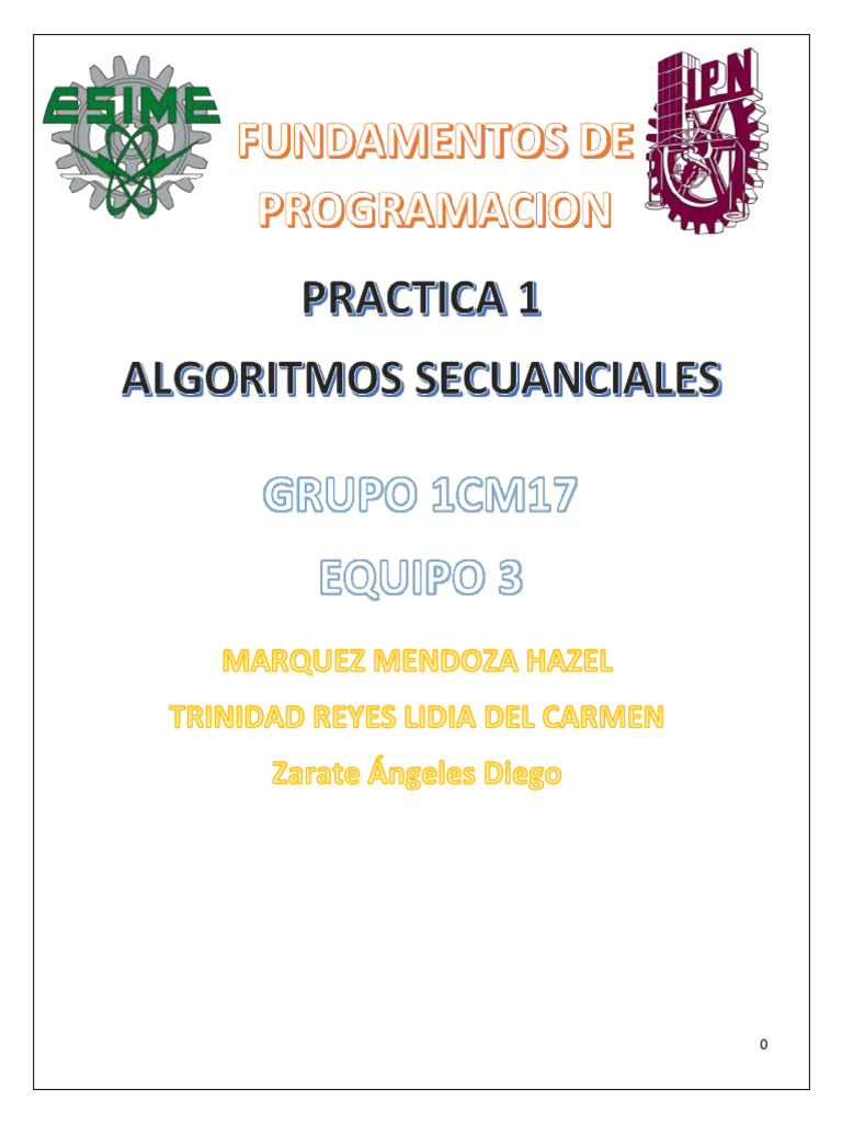 Practica 1 Fundamentos de Programacion | PDF | Lenguaje de programación | Programa de computadora