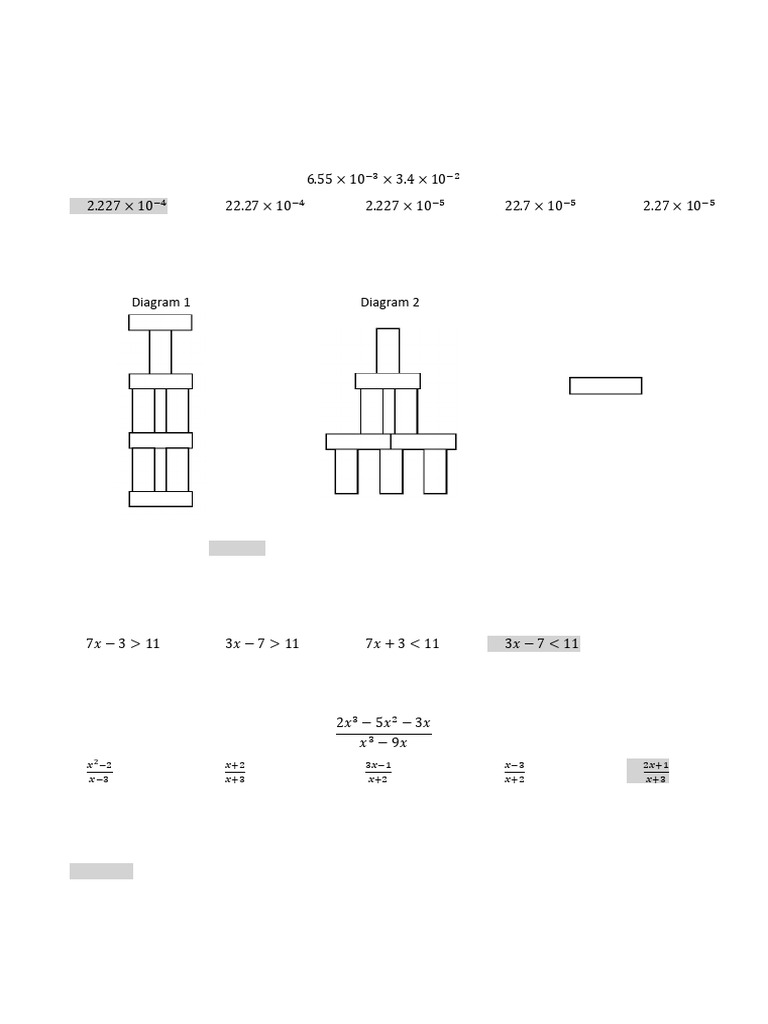 EDU Mathematics Test Set 17 Answers | PDF | Mathematics | Arithmetic
