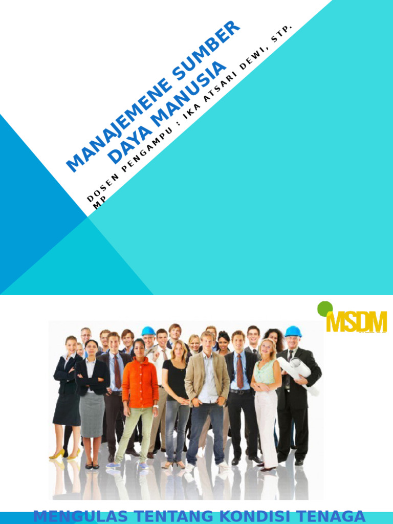 MANAJEMENE SUMBER DAYA MANUSIA | PDF