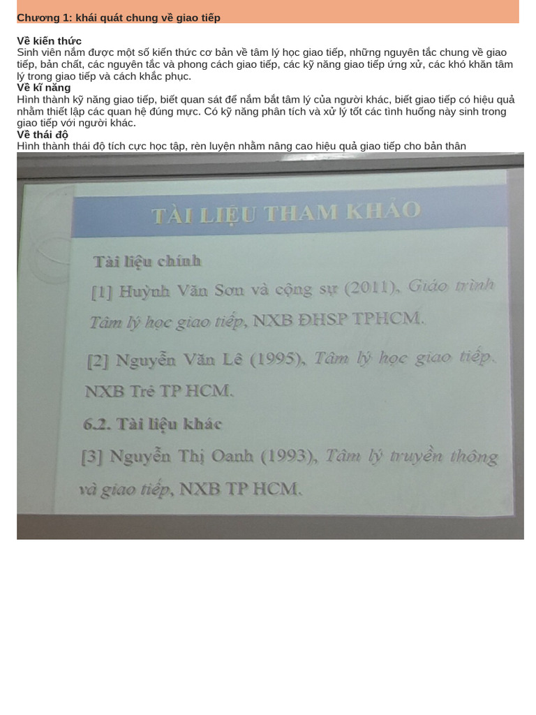 TLH Giao Tiếp | PDF