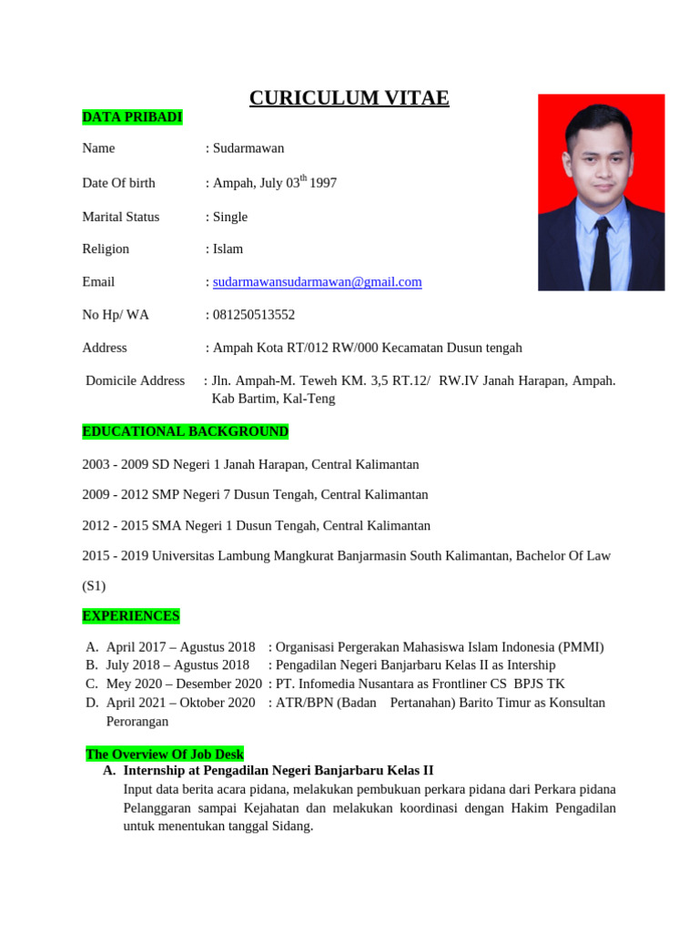 Curiculum Vitae | PDF