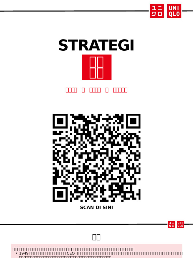 Strategi Uniqlo 日本語 | PDF