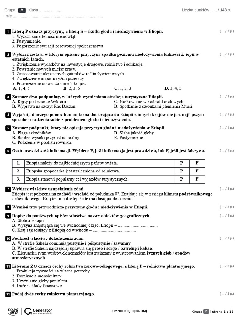 Baza Zadan Biologia Klasa 8 Ewolucja Nowa Era | PDF