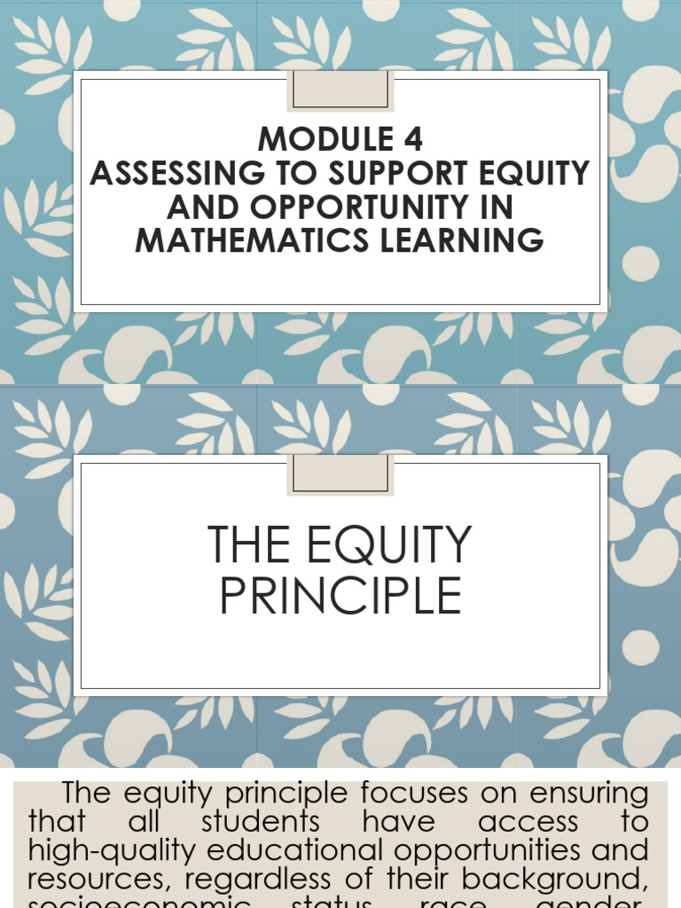 MC 116 - MODULE 4 | PDF | Educational Assessment | Teachers