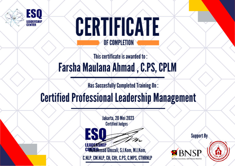 Certified Professional Leadership Management | PDF