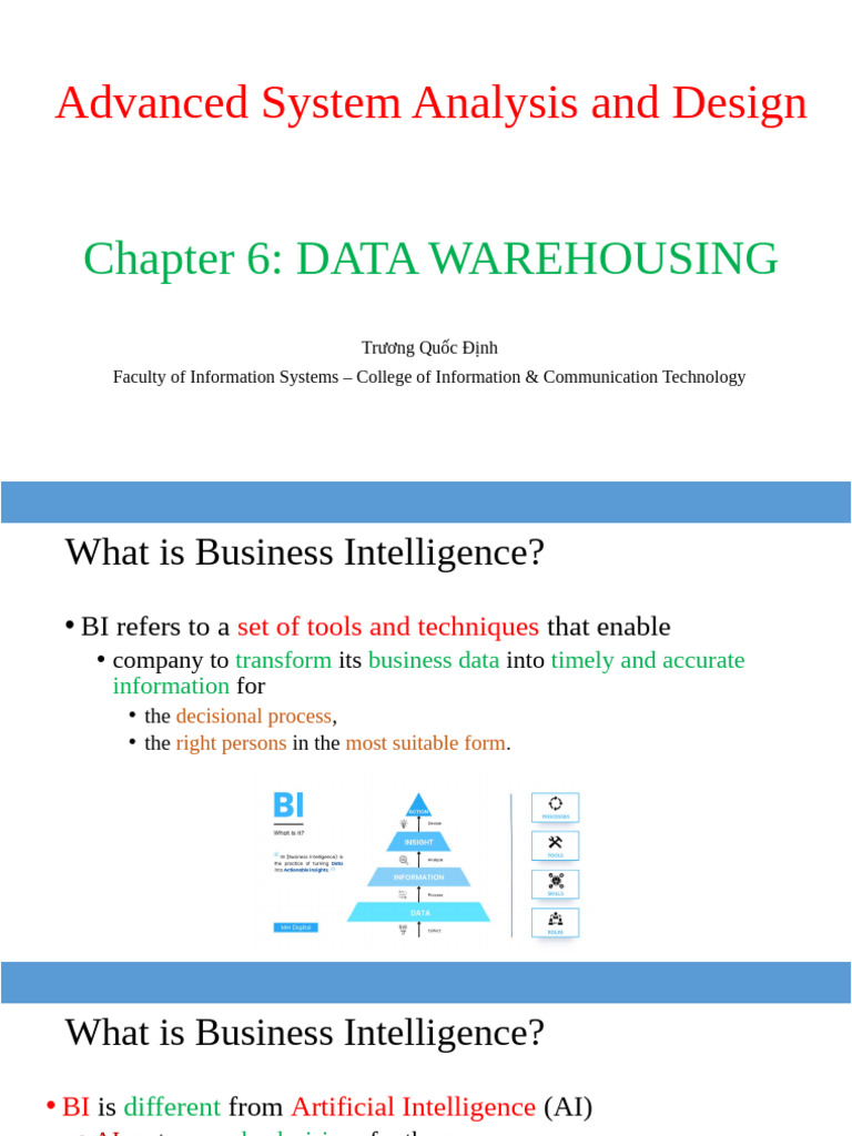 Chapter6 DataWareHousing Final | PDF | Data Warehouse | Data