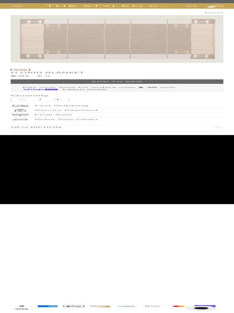 H Grid Blanket - The Styled Collection | PDF