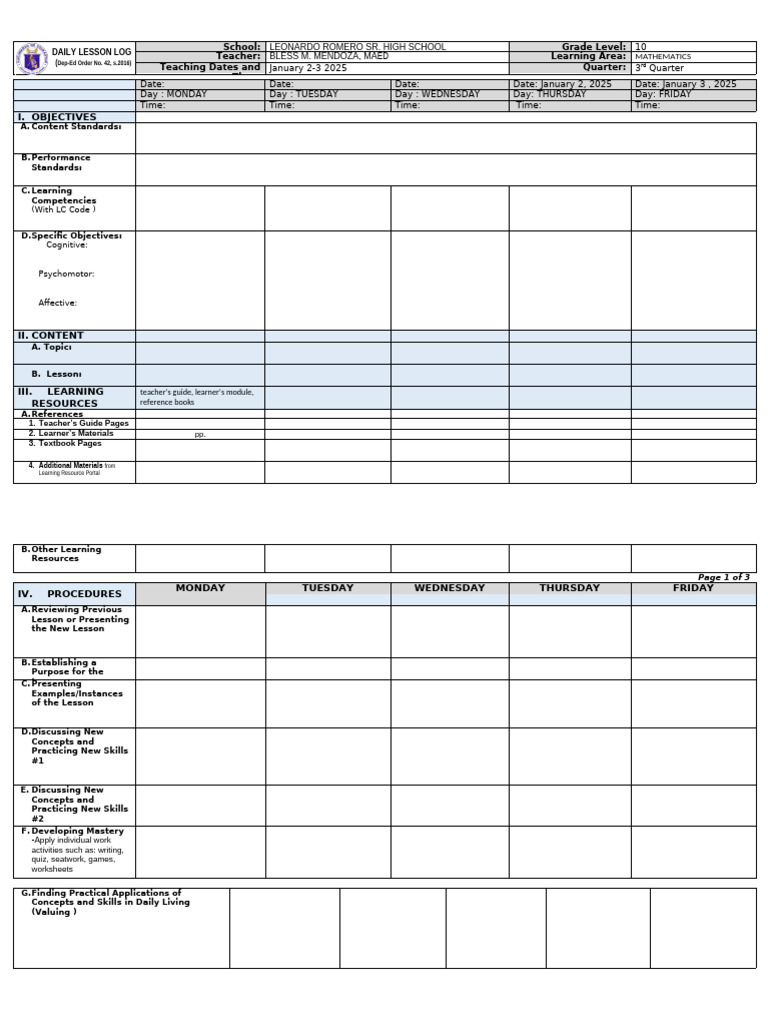 ENGLISH 8 Q3- WEEK 4 | PDF | Learning | Teachers