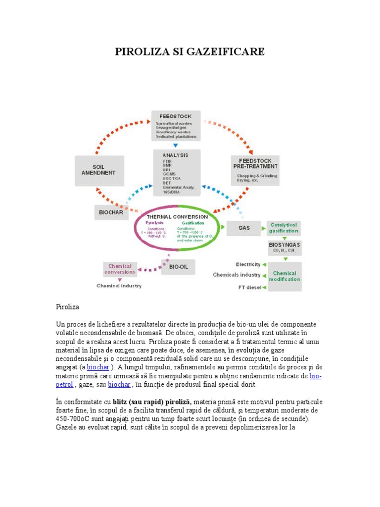 Piroliza Si Gazeificare123 | PDF