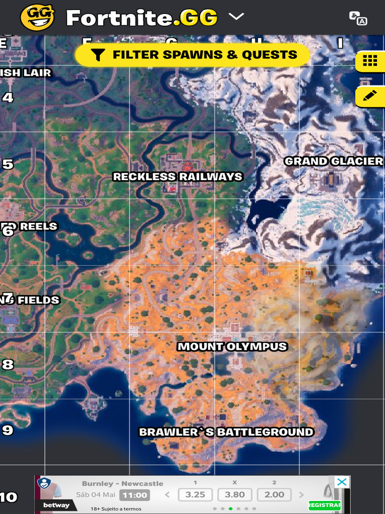 Fortnite Interactive Map - Fortnite - GG | PDF