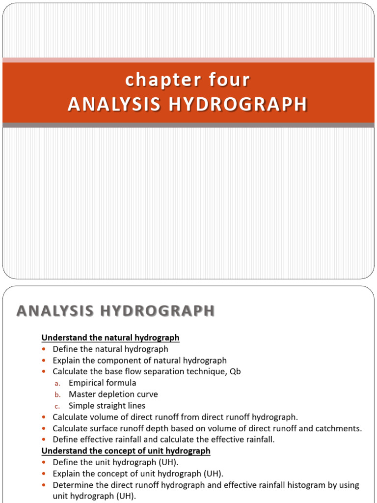 Chapter 4 Analisis Hydrograph | PDF | Drainage Basin | Surface Runoff