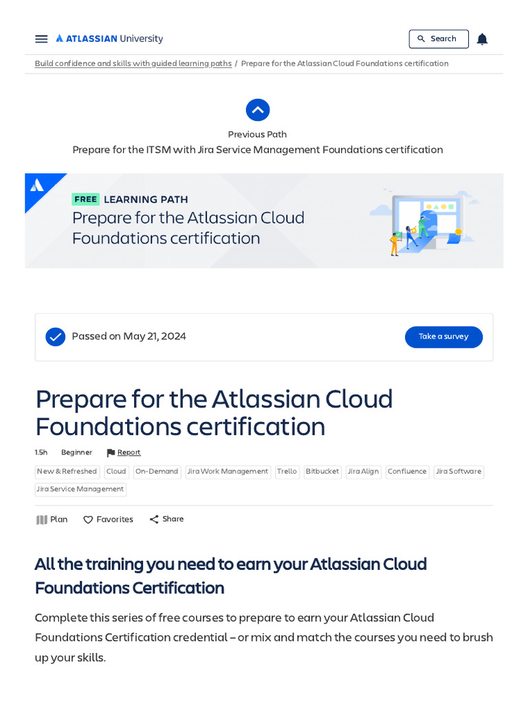 Prepare For The Atlassian Cloud Foundations Certification - Atlassian | PDF | Cloud Computing ...