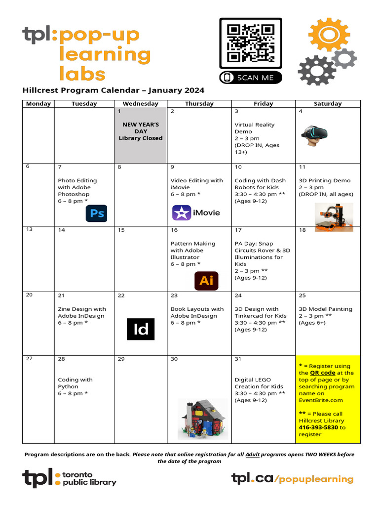 PULL Program Calendar Flyer | PDF | 3 D Computer Graphics | Computer ...
