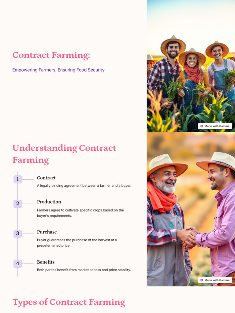 Contract-Farming | PDF | Agriculture | Economies