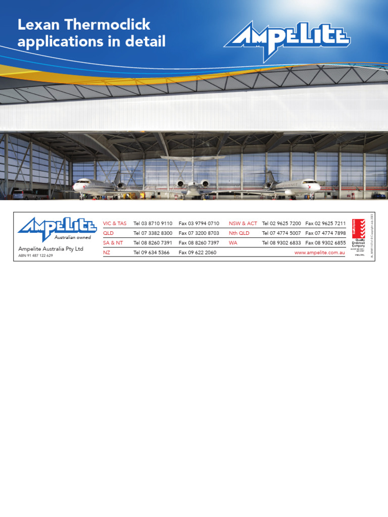Lexan Thermoclick Applications in Detail | PDF | Materials | Building ...