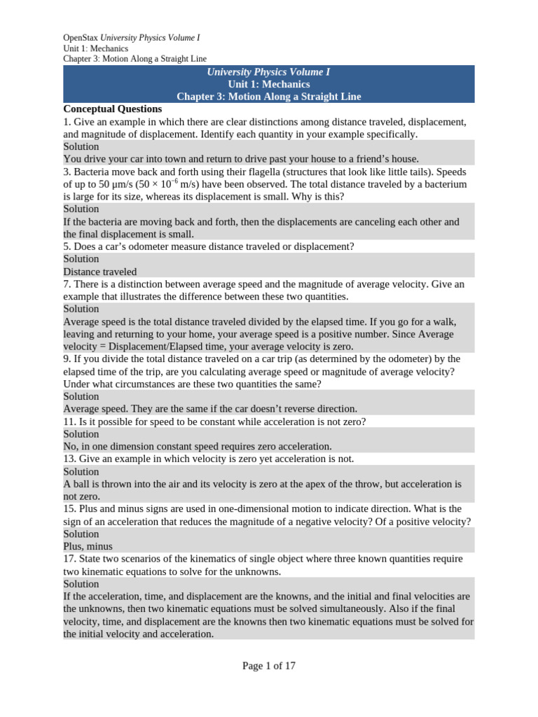 UniversityPhysicsVolume1 Ch03 | PDF | Acceleration | Kinematics
