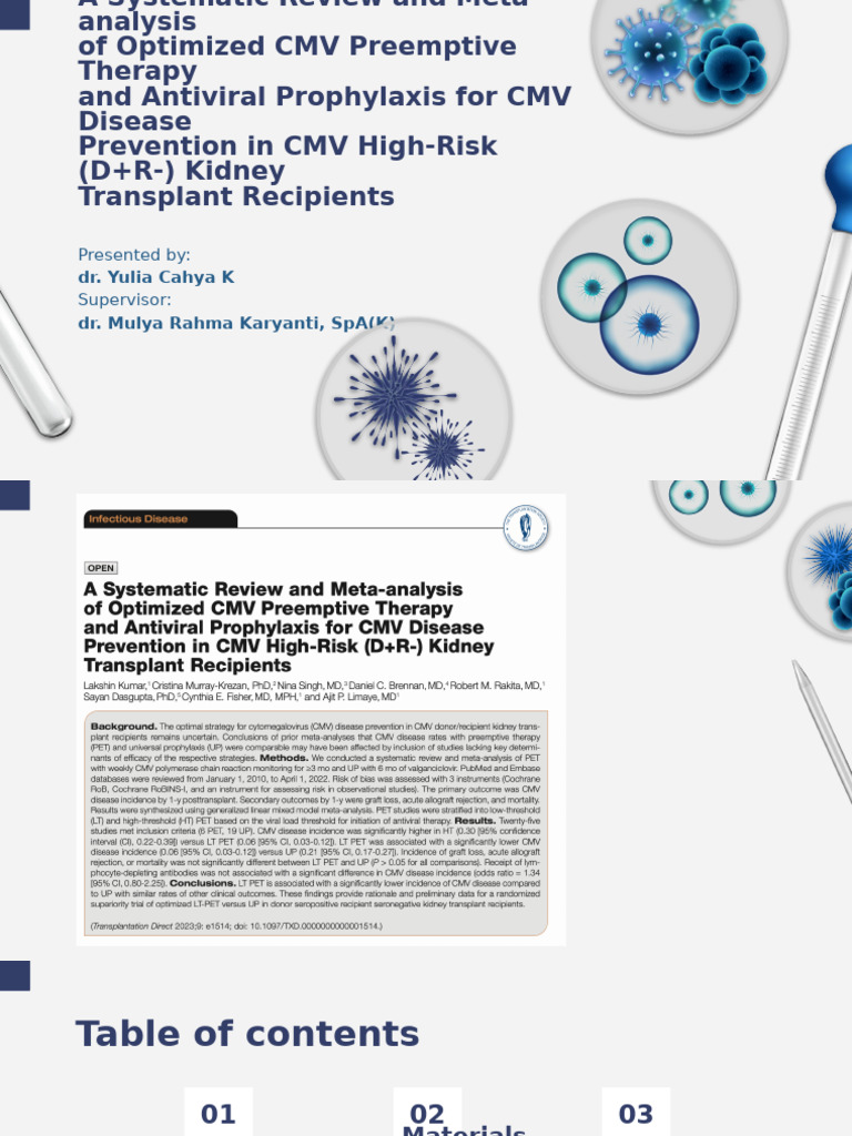 IKA INFEKSI - Journal Reading - Yulia Cahya | PDF | Meta Analysis | Randomized Controlled Trial