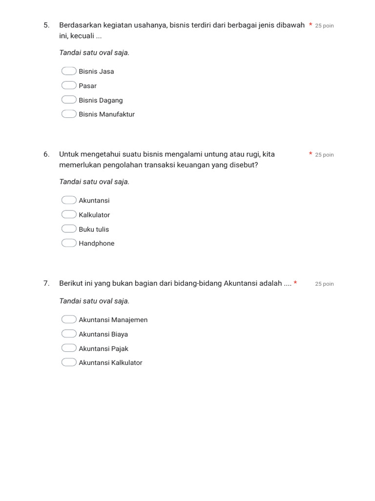 KISI KISI X AK (3) | PDF