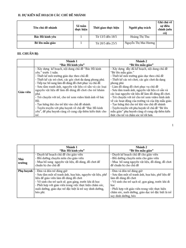 Bac Ho Be Len Mau Giao 2a2 - 145202416 | PDF