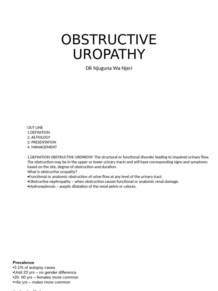Bladder Sacculation in Obstructive Uropathy | PDF | Genitourinary ...