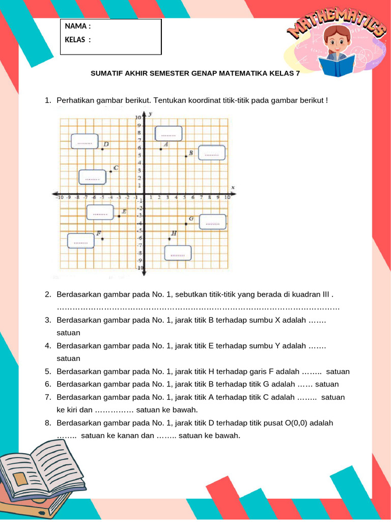 Sumatif Akhir Semester Matematika Kelas 7 | PDF