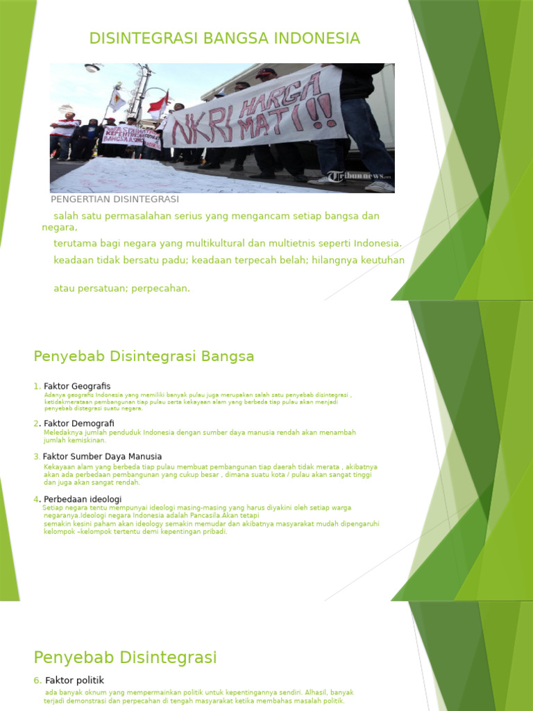 Penyebab Disintegrasi Bangsa Indonesia | PDF