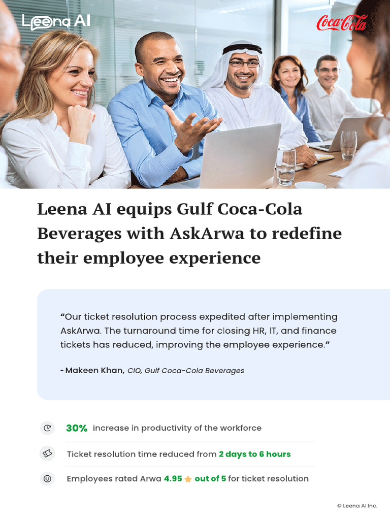 Coca-Cola UAE - Leena AI Case Study | PDF | Human Resources | Artificial Intelligence
