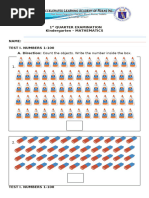 Kindergarten Sample Exam Paper | PDF