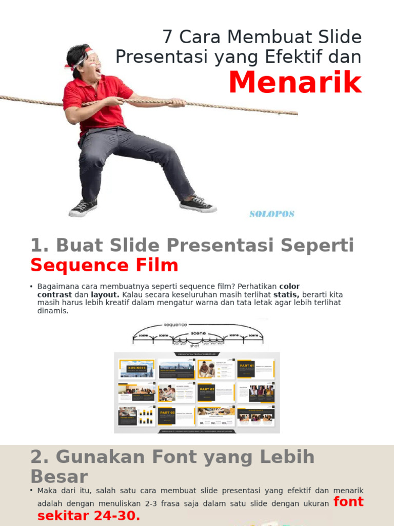7 Cara Membuat Slide Presentasi Yang Efektif Dan | PDF