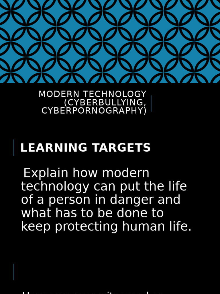 CLVE L7 Modern Technology | PDF | Cyberbullying | Social Psychology