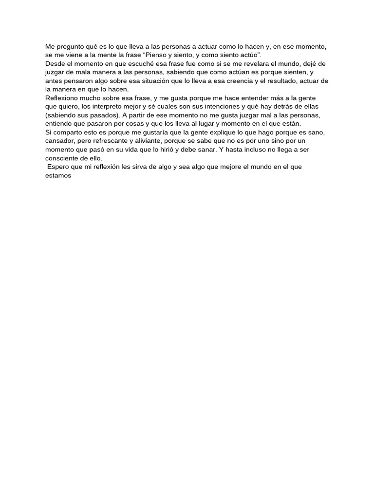 Reflexión sobre la comprensión humana | PDF