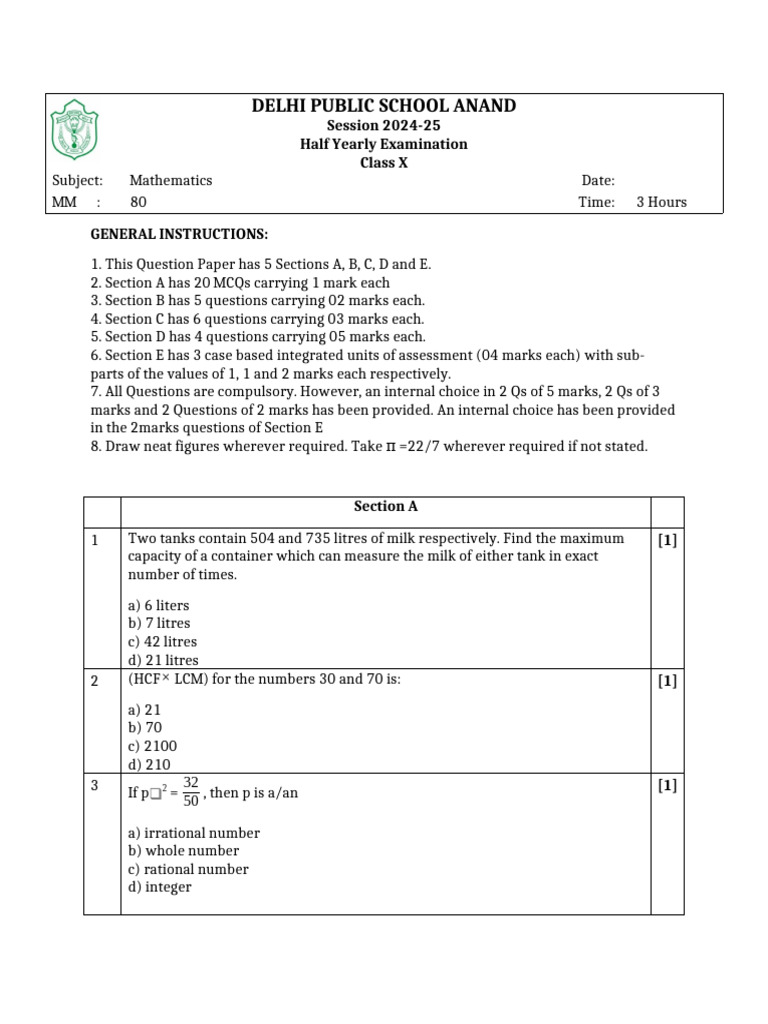 Class X Standard Maths | PDF | Blood Type | Circle