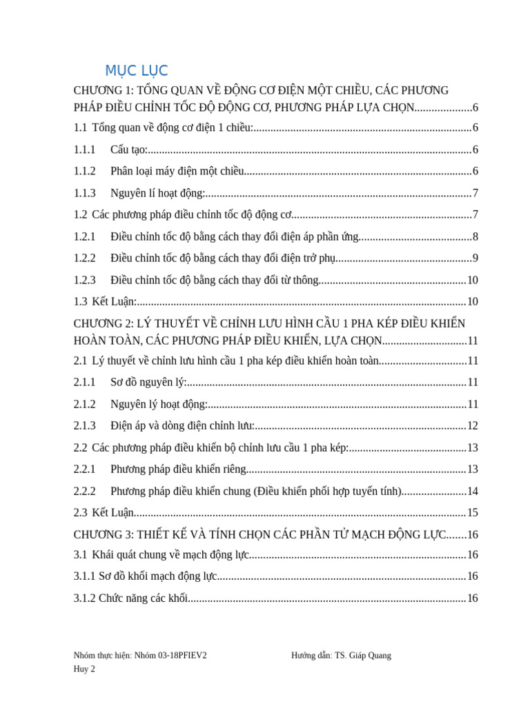 Do An Thiet Ke Bo Chinh Luu Cau 1 Pha de Dieu Khien Toc Do Dong Co Die 80136 | PDF