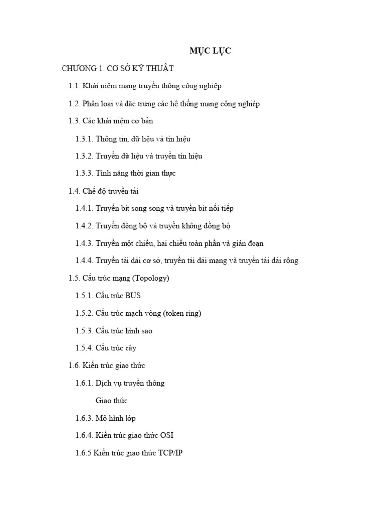 Bai Giang. Ky Thuat Truyen Thong Cong Nghiep | PDF