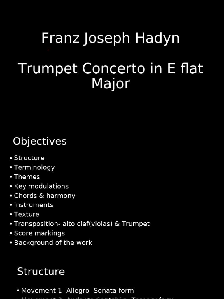 Haydn's Trumpet Concerto Analysis | PDF