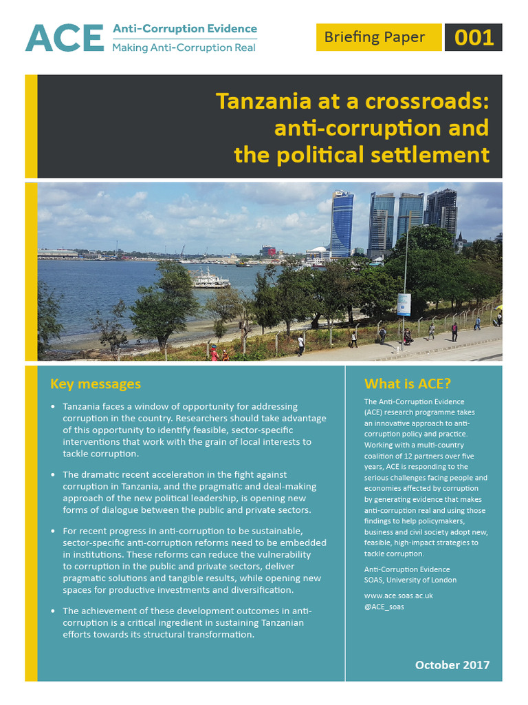 Tackling Corruption in Tanzania's Politics | PDF | Corruption | Tanzania