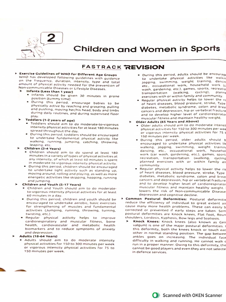 C&W in Sports Physical Education Class 12th | PDF