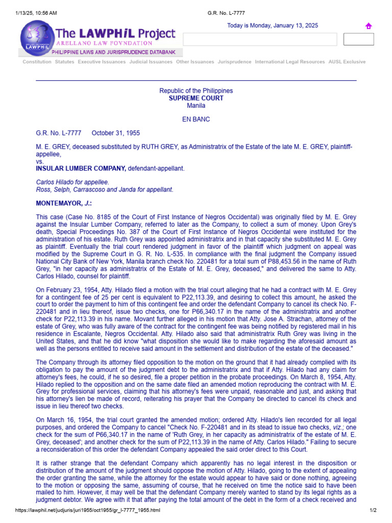 G.R. No. L-7777 | PDF | Judgment (Law) | Appeal