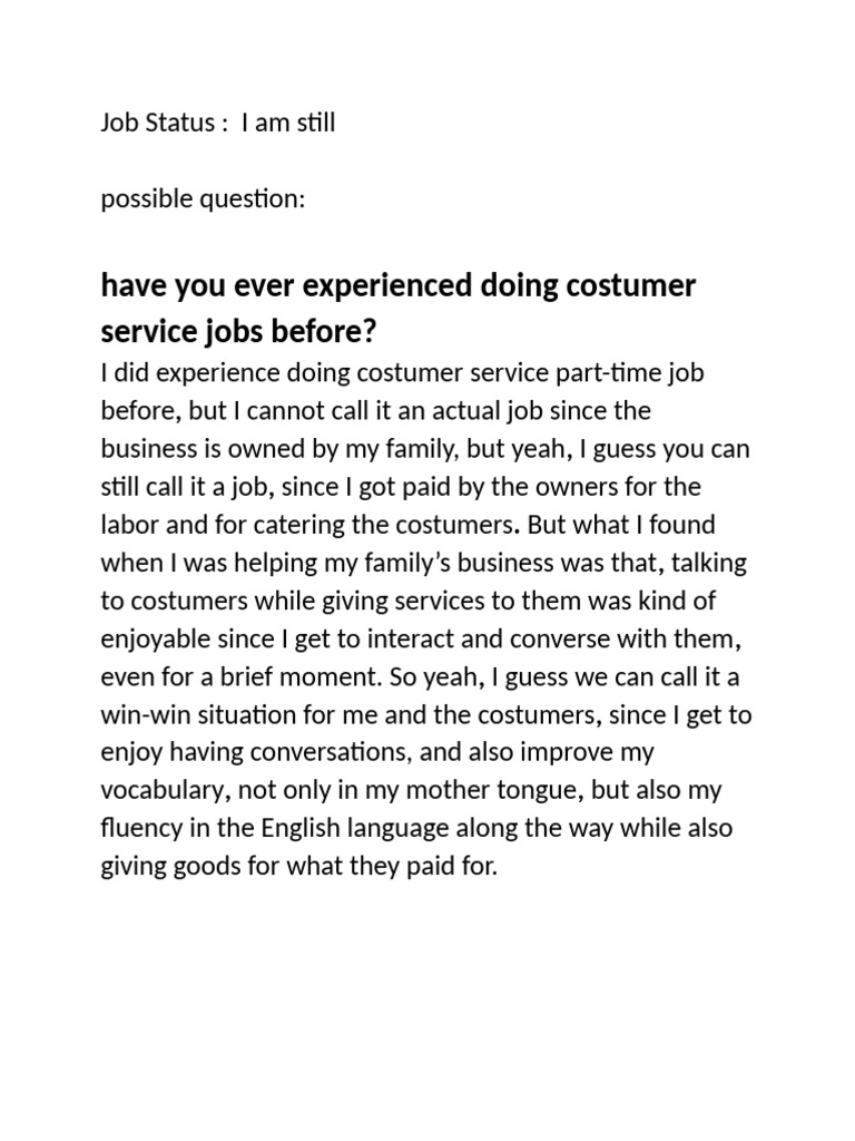 Job Status | PDF