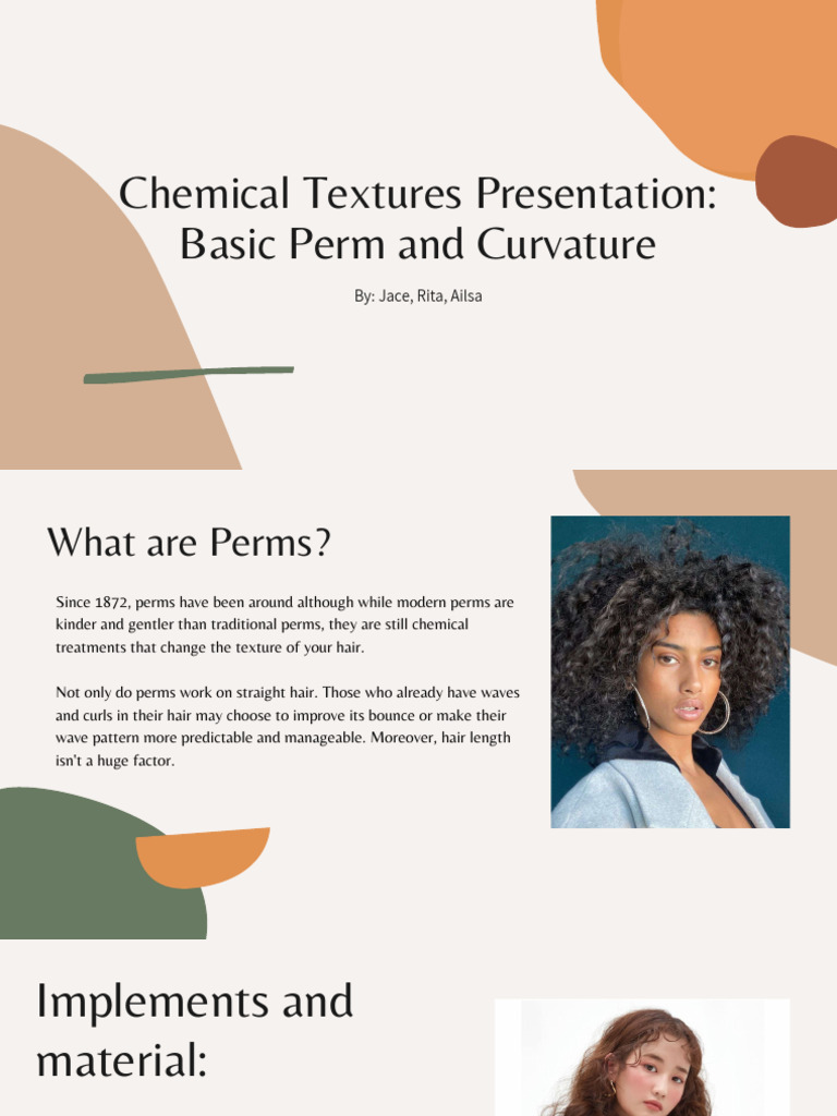 Chemical Textures: Basic Perm Techniques | PDF | Human Hair | Hair
