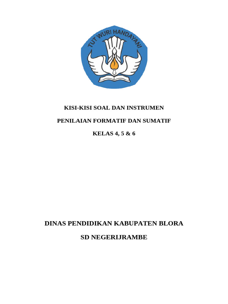 13 Kisi Kisi Soal Instrumen Penilaian | PDF