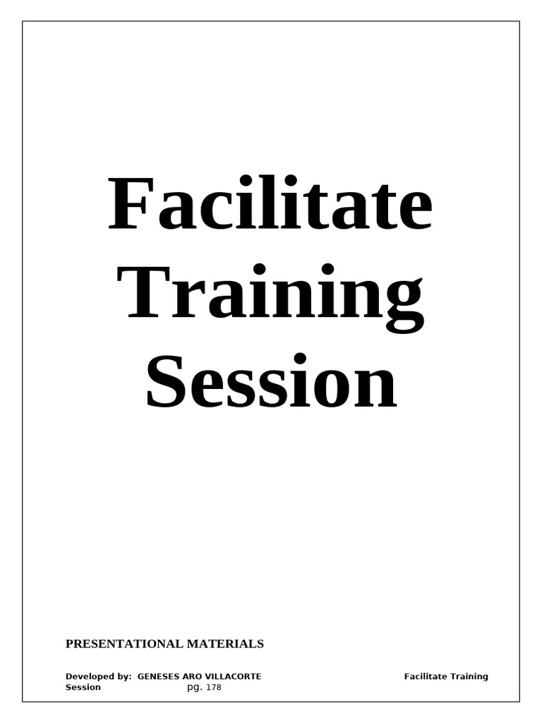 Module 4 - Facilitate Training Session | PDF | Pain Management | Wound