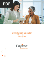 SF Payroll Holiday Calendar 2025 | PDF