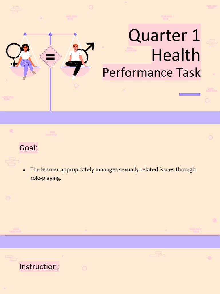 Performance Task-Q1 Health 8 | PDF