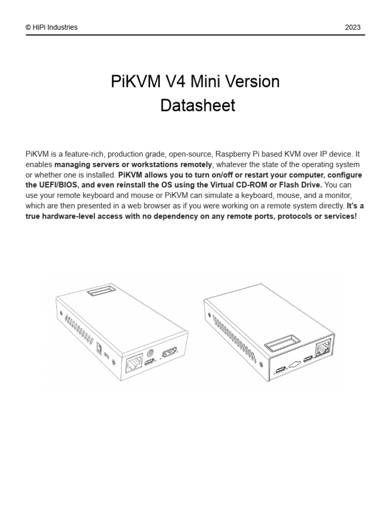 v4mini_datasheet | PDF | Hdmi | Usb