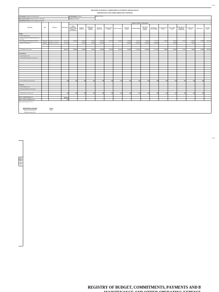 Annex 1 POB. 1 January2024 | PDF | Income Statement | Expense