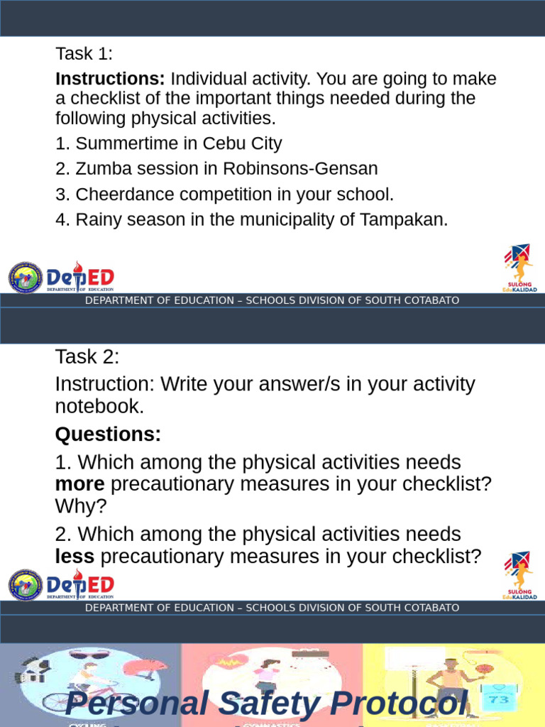 Lesson 1-Safety Protocol in MVPA | PDF | Safety