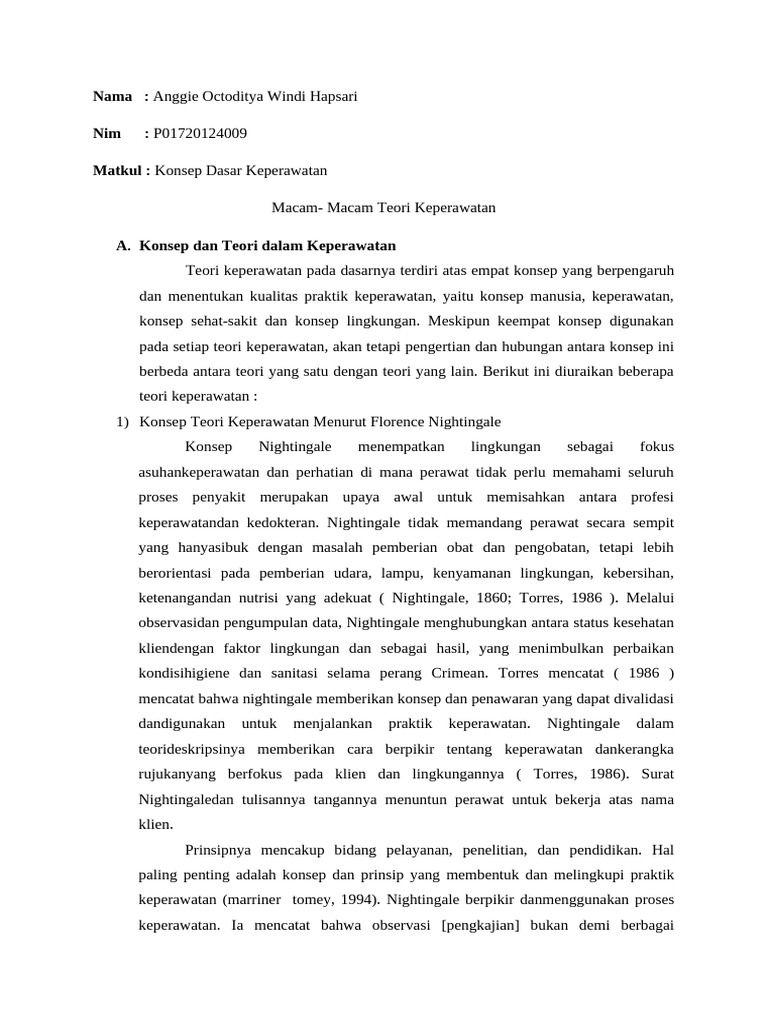 KDK Macam Teori | PDF