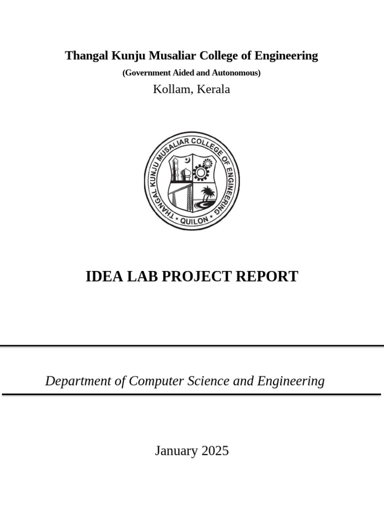Idea Lab Report Template | PDF | Engineering | Knowledge