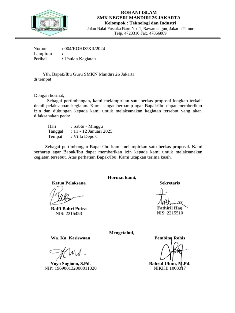 PROPOSAL LDKR - Final | PDF